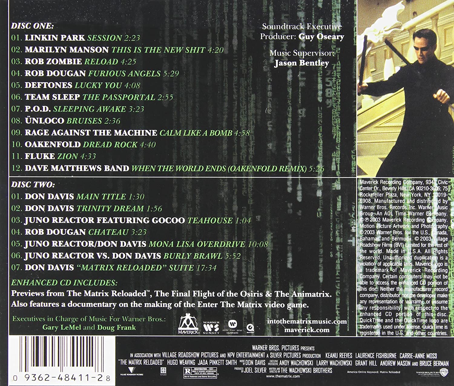 The Matrix Reloaded Album a great themed Soundtrack » MiscRave